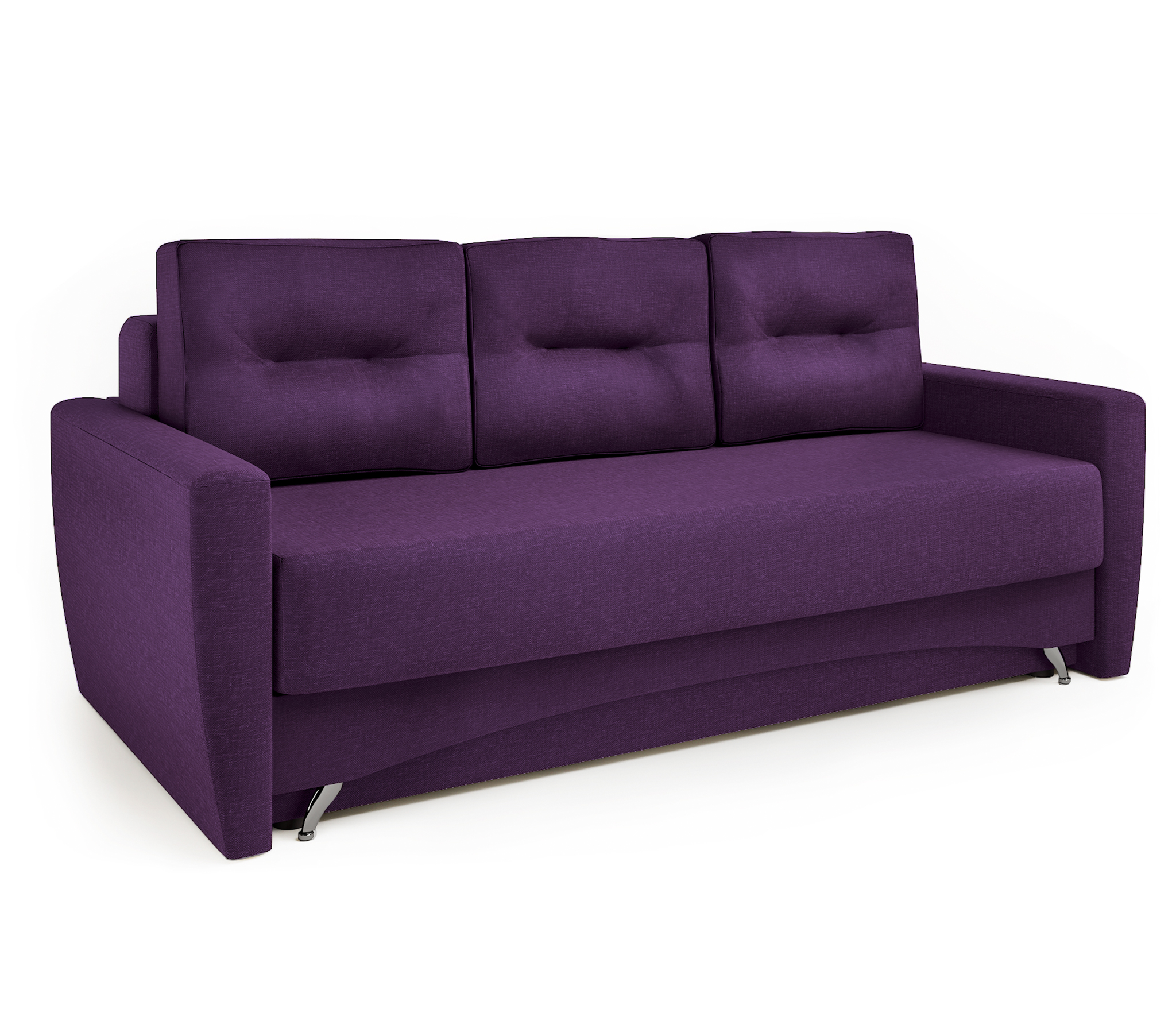 Диван-кровать Шарм-Дизайн Опера 150 рогожка фиолетовый