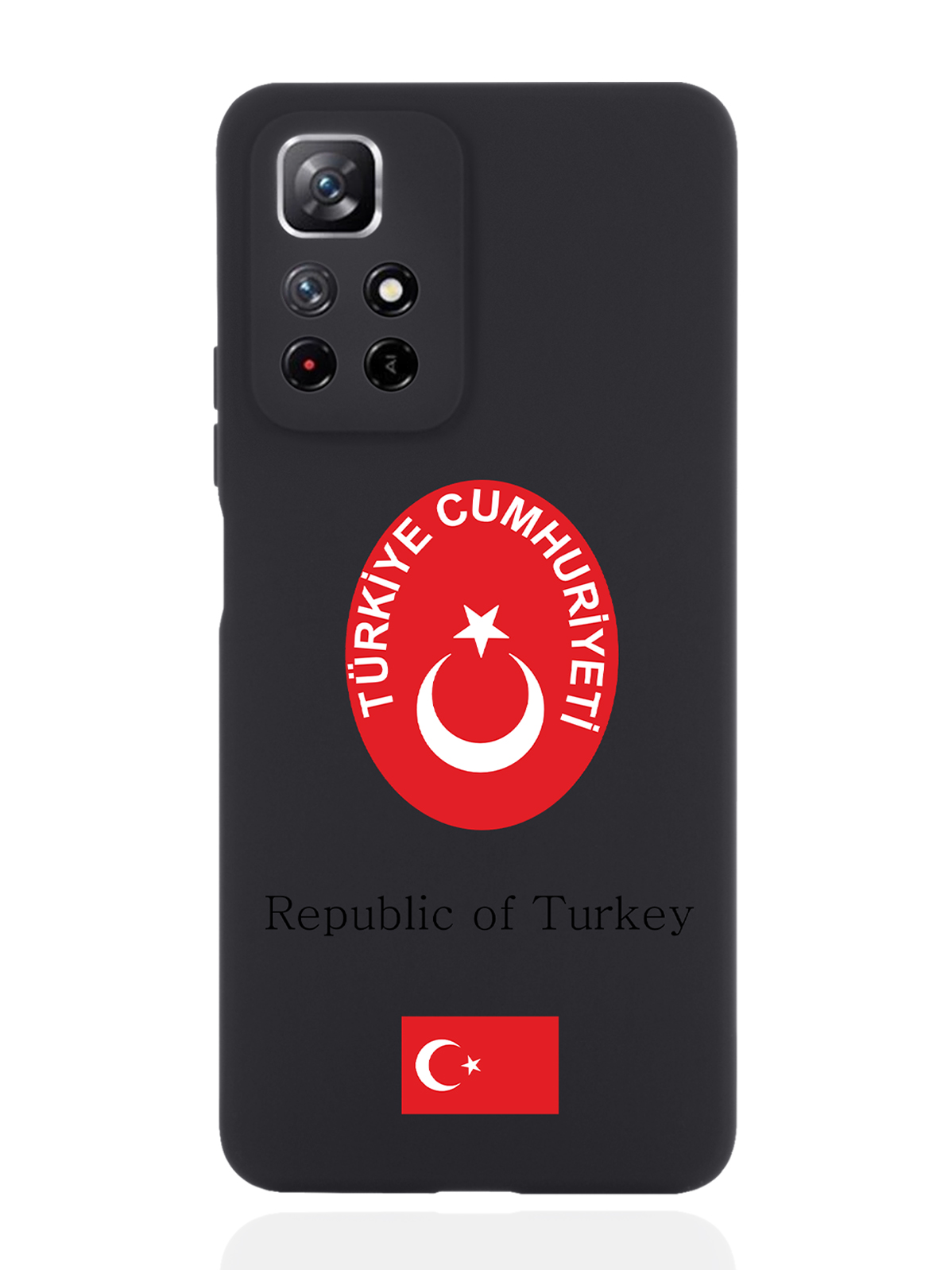 Чехол SignumCase для Xiaomi Redmi Note 11 5G Герб Турции черный