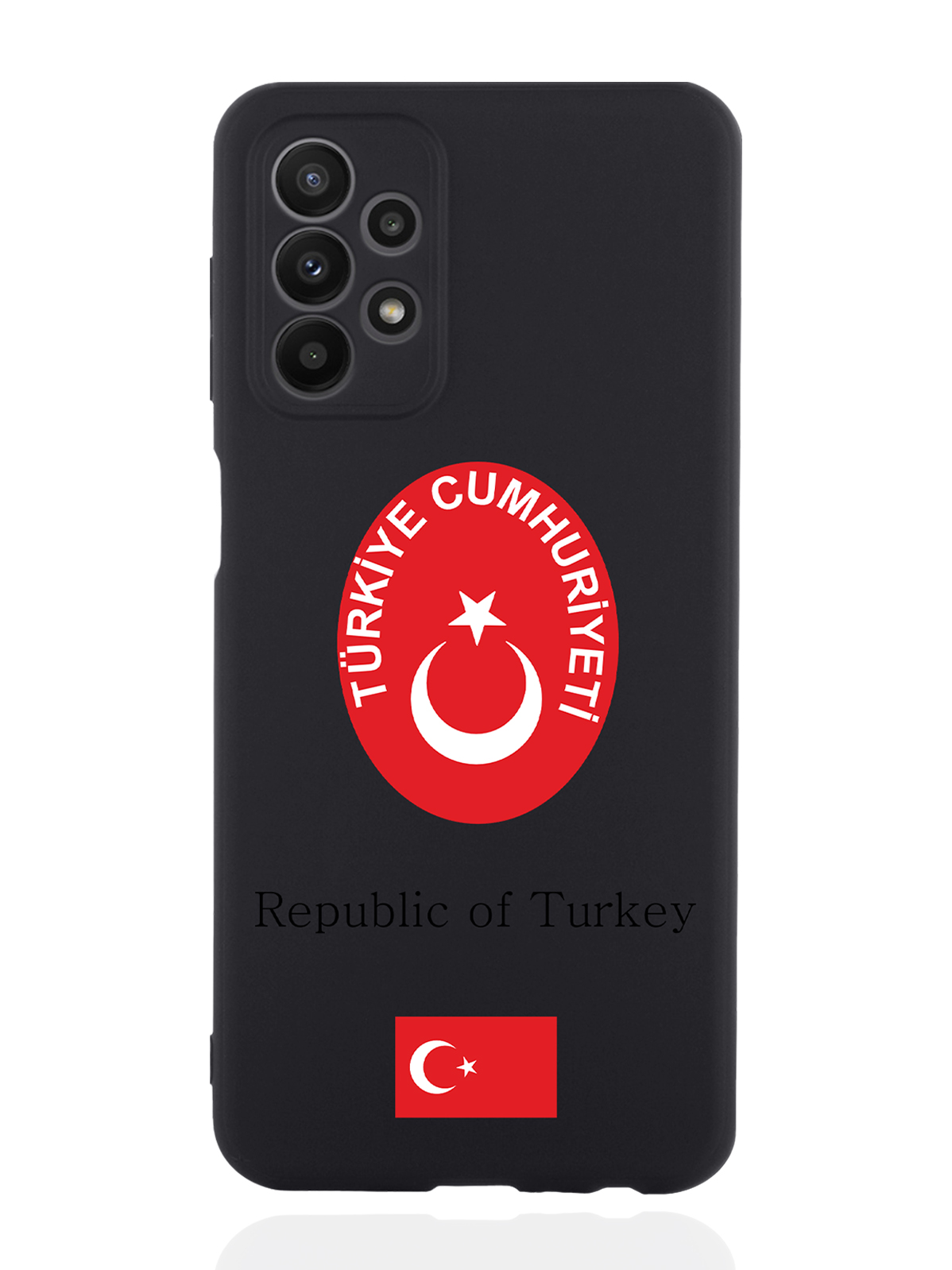 Чехол SignumCase для Samsung Galaxy A23 Герб Турции черный