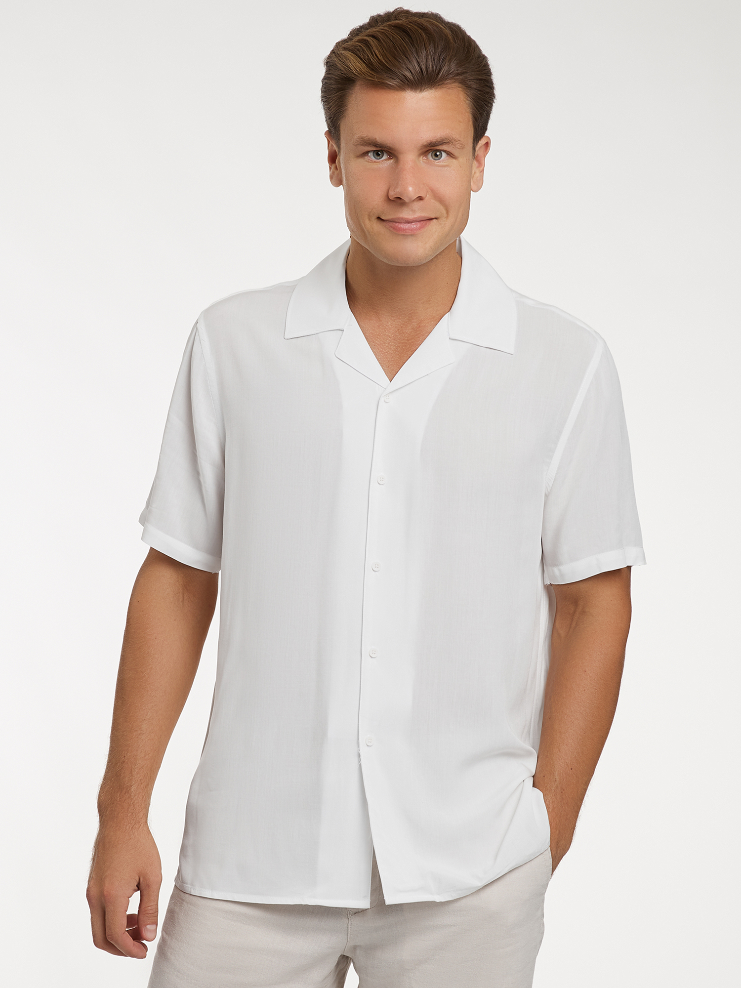 Рубашка мужская oodji 3L430002M белая XL