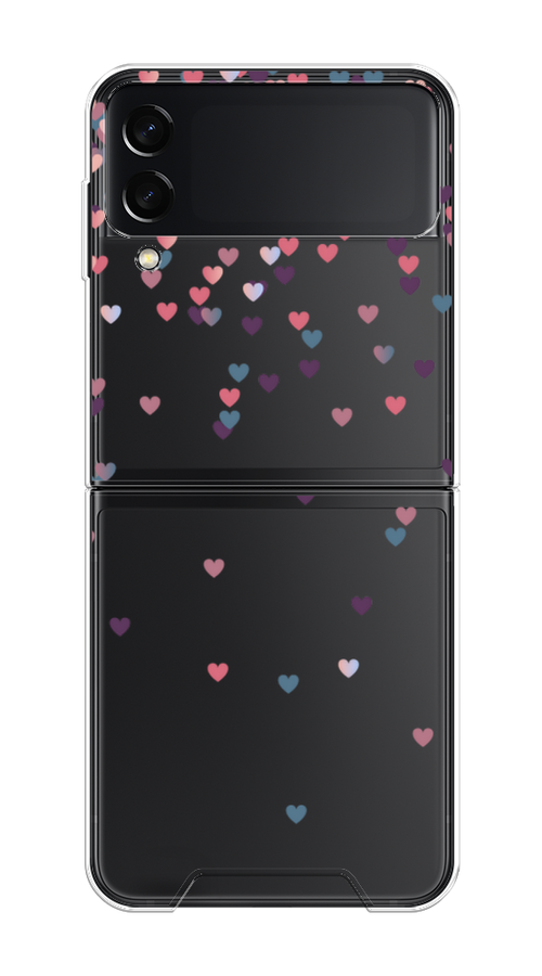 Чехол на Samsung Galaxy Z Flip 3 "Посыпка сердечки"