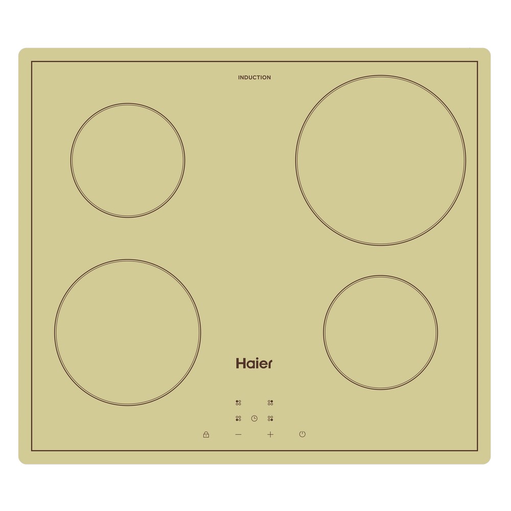 Встраиваемая варочная панель индукционная Haier HHX-Y64NVG бежевый