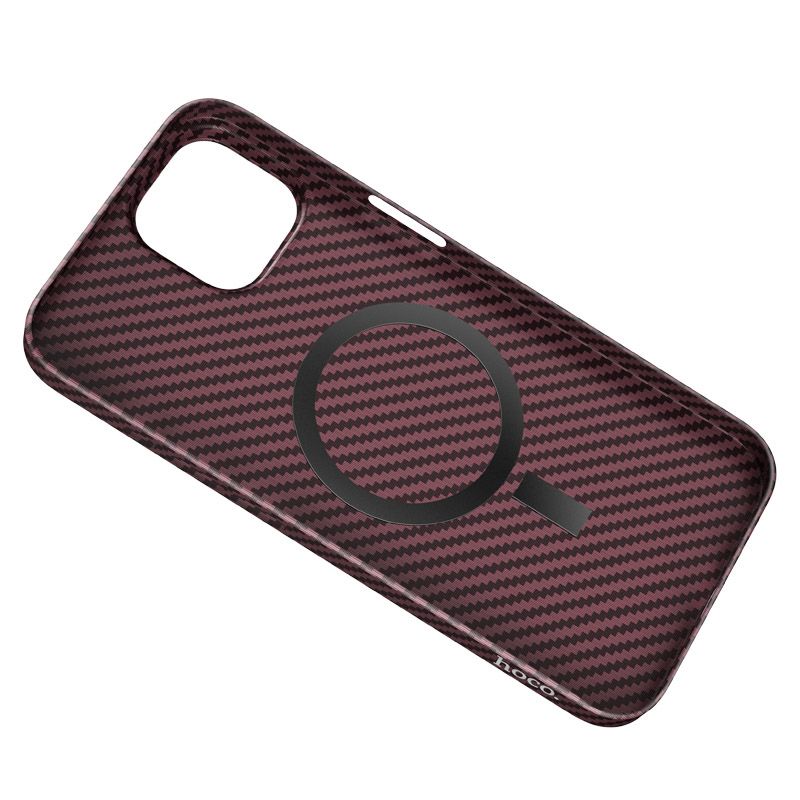 Чехол накладка Hoco для Apple iPhone 14, Cave Ultra-thin Magsafe противоударный красный