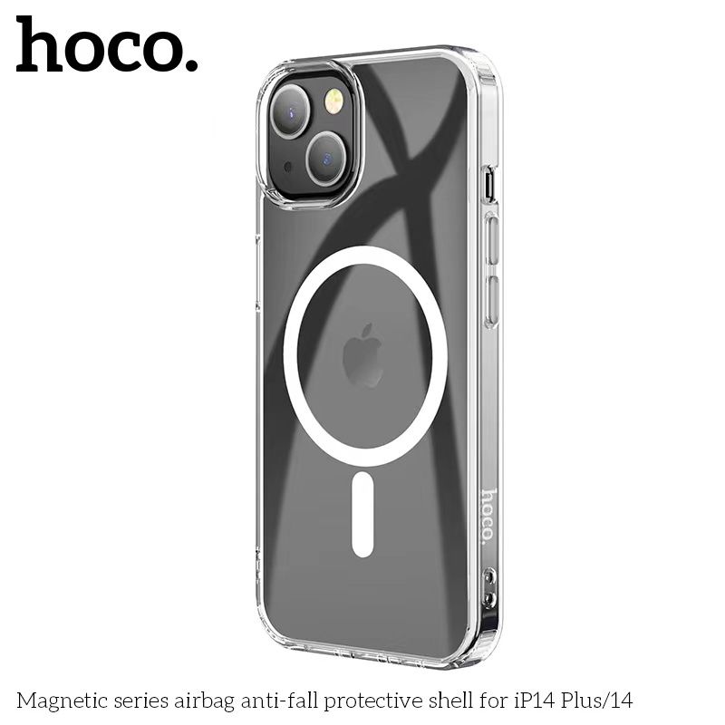 Чехол силиконовый Hoco для Apple iPhone 14 Plus, Magnetic series прозрачный