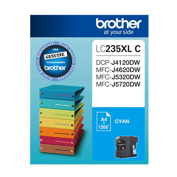 Картридж для струйного принтера Brother LC-665XL-C, голубой, оригинал