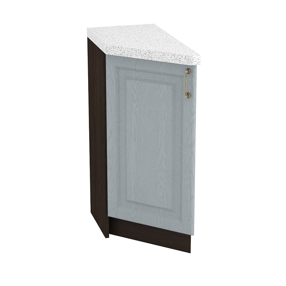 Шкаф кухонный напольный, Сурская мебель, Ницца, 596375, венге/дуб серый
