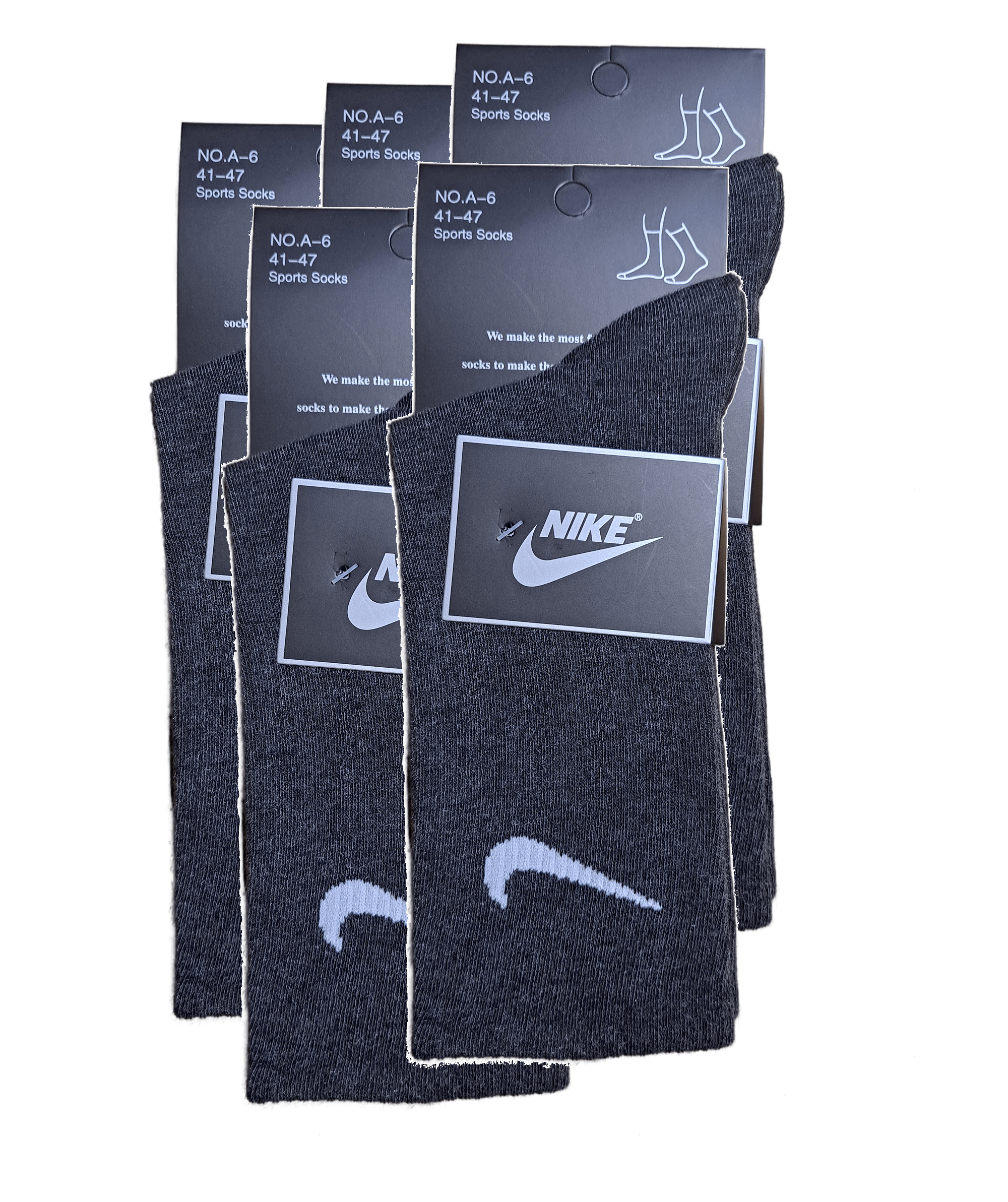 Комплект носков женских Nike Tinderdock A-6__5DG серых one size