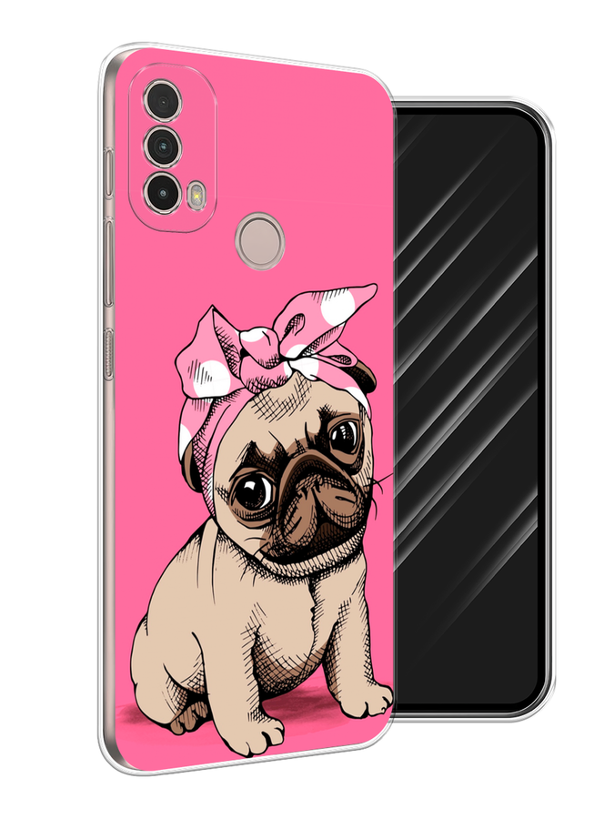 Чехол Awog на Lenovo K14 Plus/Motorola Moto E20/E30/E40 "Dog Pin-Up"