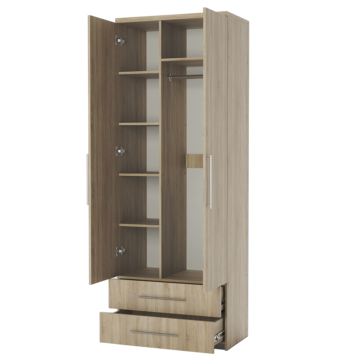 Шкаф комбинированный с ящиками Шарм-Дизайн Мелодия МКЯ-22 80х60 Дуб Сонома