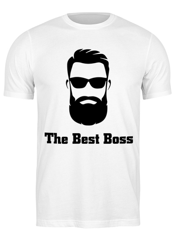 Футболка мужская Printio The best boss with beard белая XL