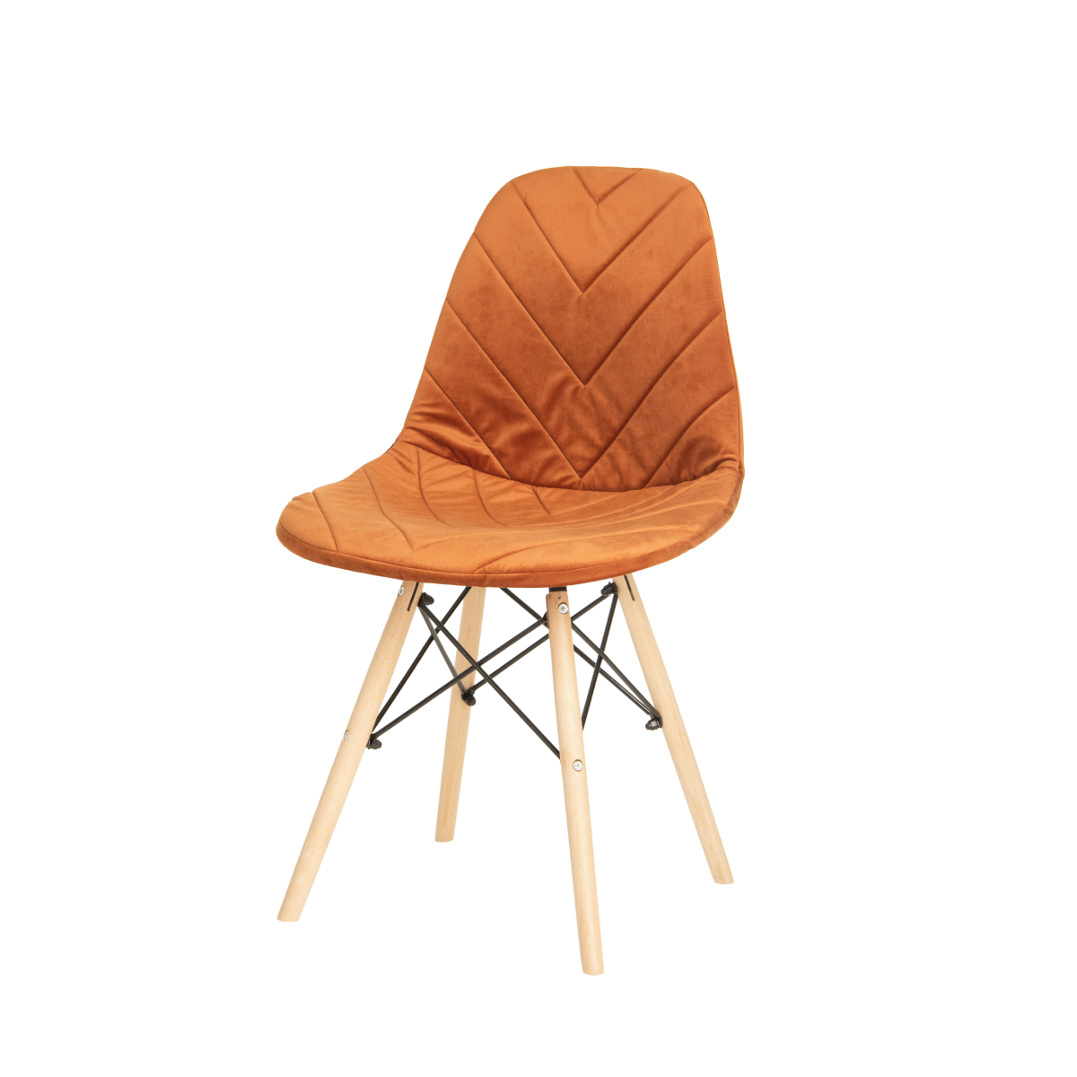 Чехол для стула в стиле Eames LuxAlto 11465, Велюр Терракотовый, 2 шт.