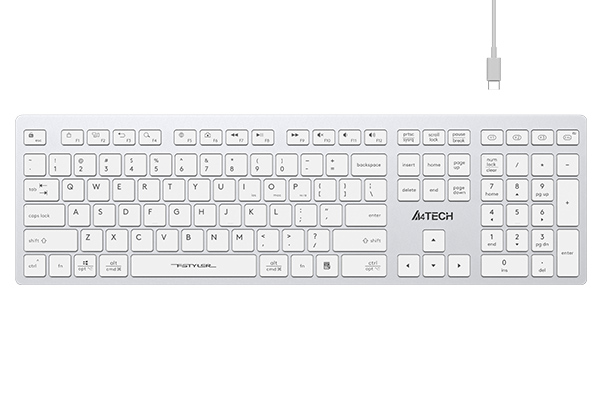 Беспроводная клавиатура A4Tech Fstyler FBX50C White