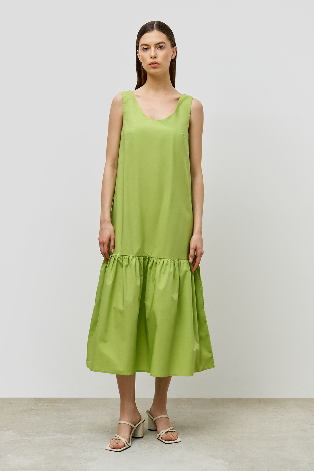 Платье женское Baon B4623001 зеленое M