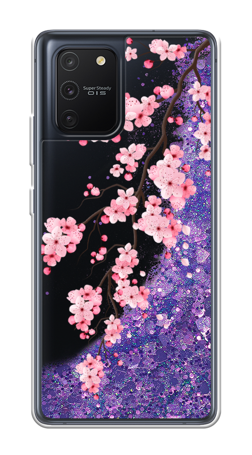 Чехол Awog на Samsung Galaxy A91/S10 Lite "Розовая сакура"