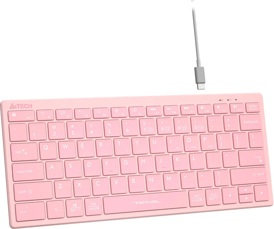 Беспроводная клавиатура A4Tech Fstyler FBX51C Pink (1678116)