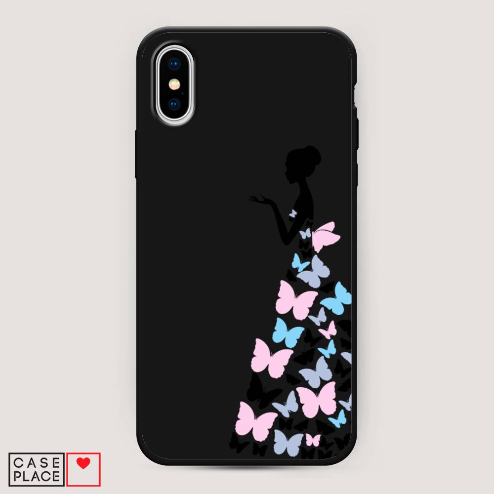 Чехол Awog на Apple iPhone XS Max (10S Max) / Айфон XS Max (10S Max) "Платье из бабочек"