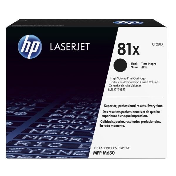 Картридж для лазерного принтера HP 81X (CF281X) черный, оригинал