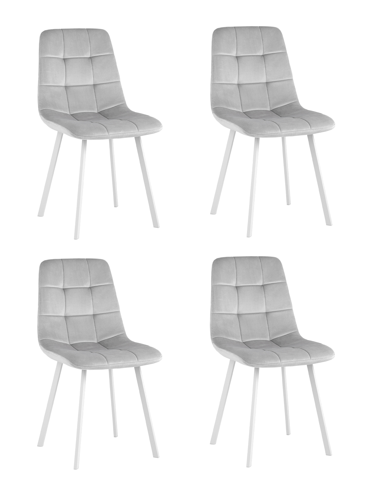 Комплект стульев 4 шт. Stool Group Chilly OS-2011 HLR-14 wl BOX, серебристый