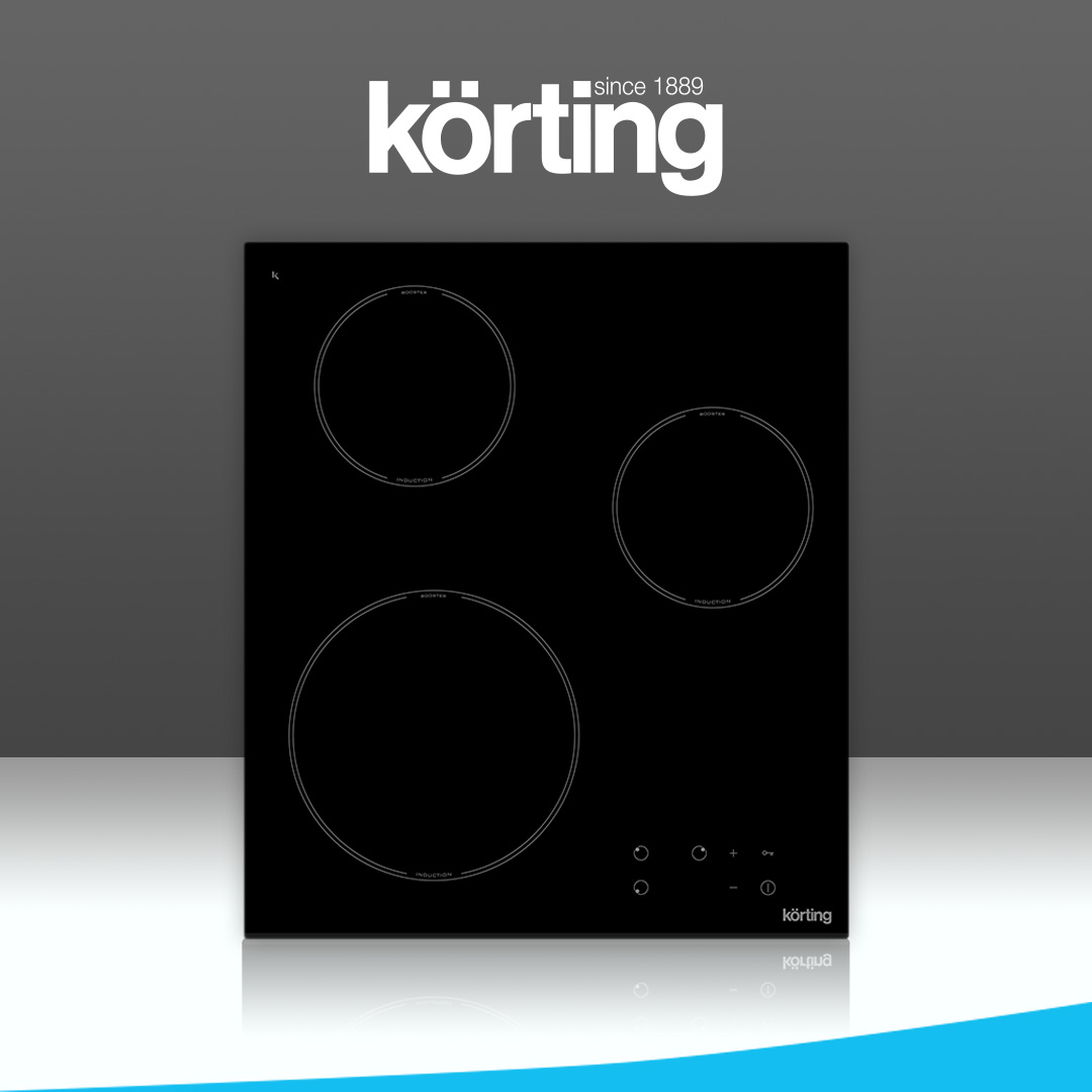 Встраиваемая варочная панель индукционная Korting HI 42031 B черный