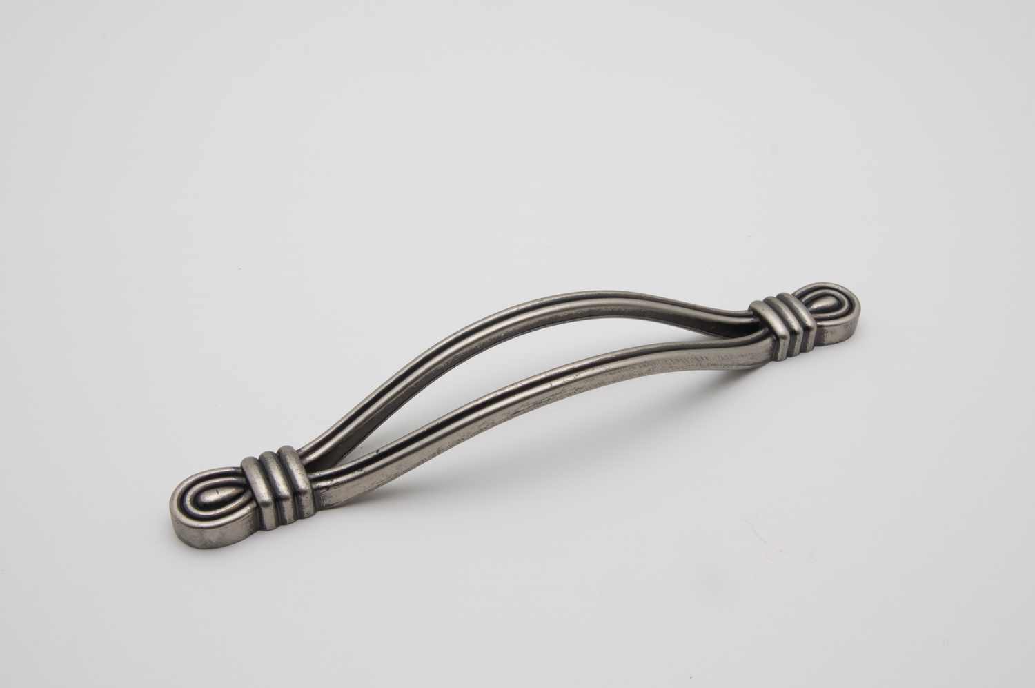 Ручка-дуга мебельная К8106, 96 мм, 4 шт, античное серебро