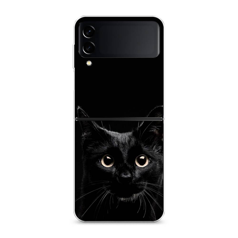 Чехол Awog на Samsung Galaxy Z Flip 3 / Самсунг Z Flip 3 "Добрый кот"