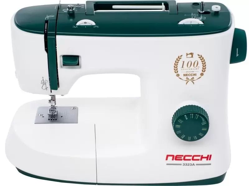 Швейная машина Necchi 3323A белый, зеленый