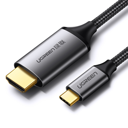 Кабель uGreen MM142 (50570) USB-C to HDMI Cable Aluminum Shell 1,5м серый