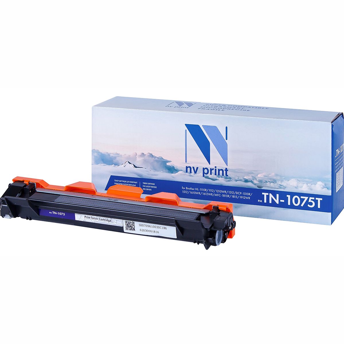 Картридж для лазерного принтера NV Print TN1075T, черный