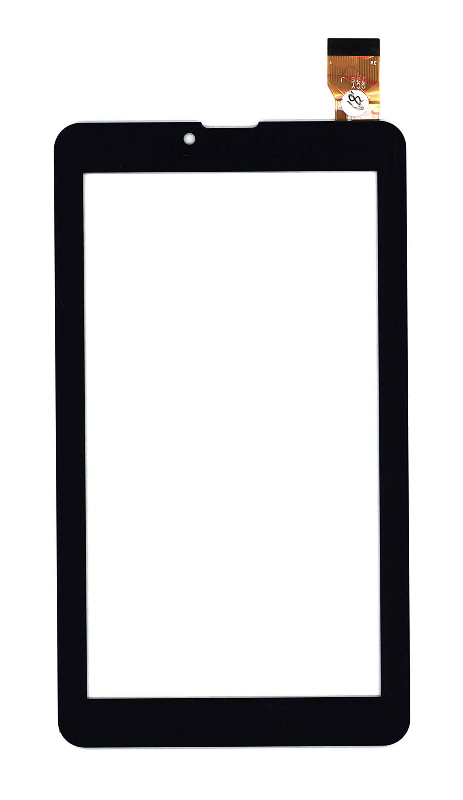 Сенсорное стекло (тачскрин) QCY-FPC-706 (Версия В) черное