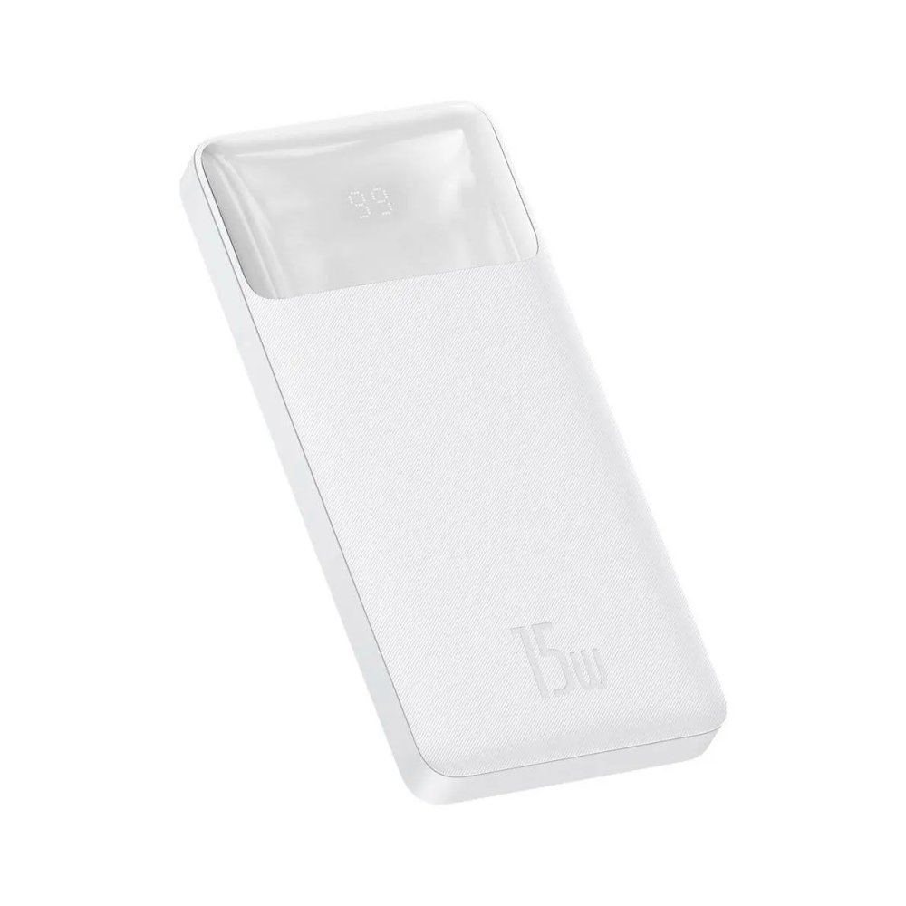 Внешний аккумулятор Baseus Bipow Digital Display Power bank 10000mAh 15W White