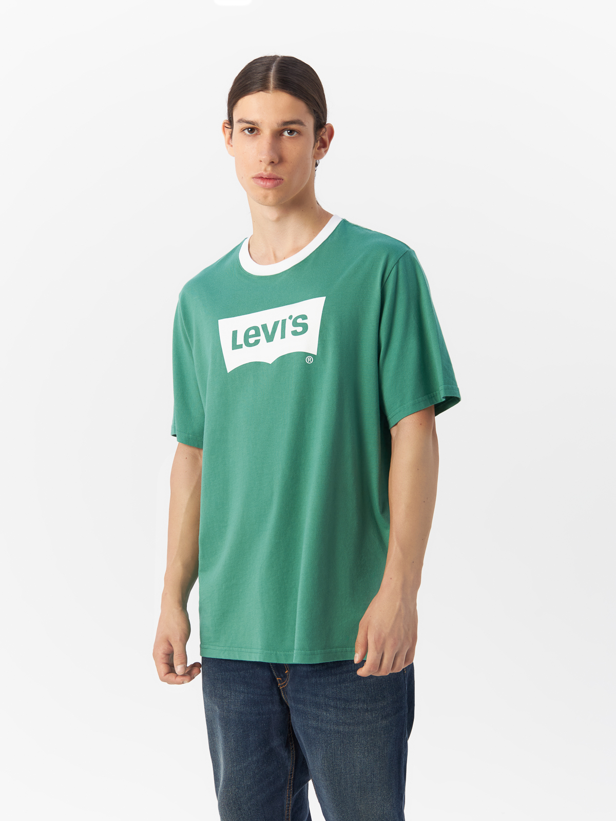 Футболка Levi's для мужчин, 16143-0710, размер S, зелёная
