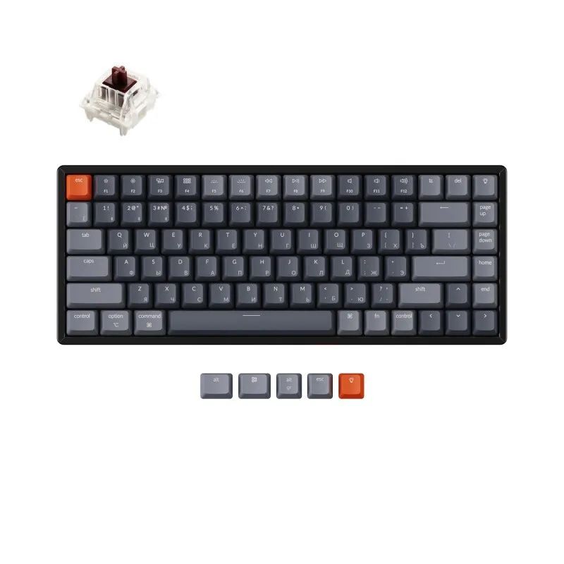 Проводная/беспроводная игровая клавиатура Keychron K2 Black (K2-C3H)