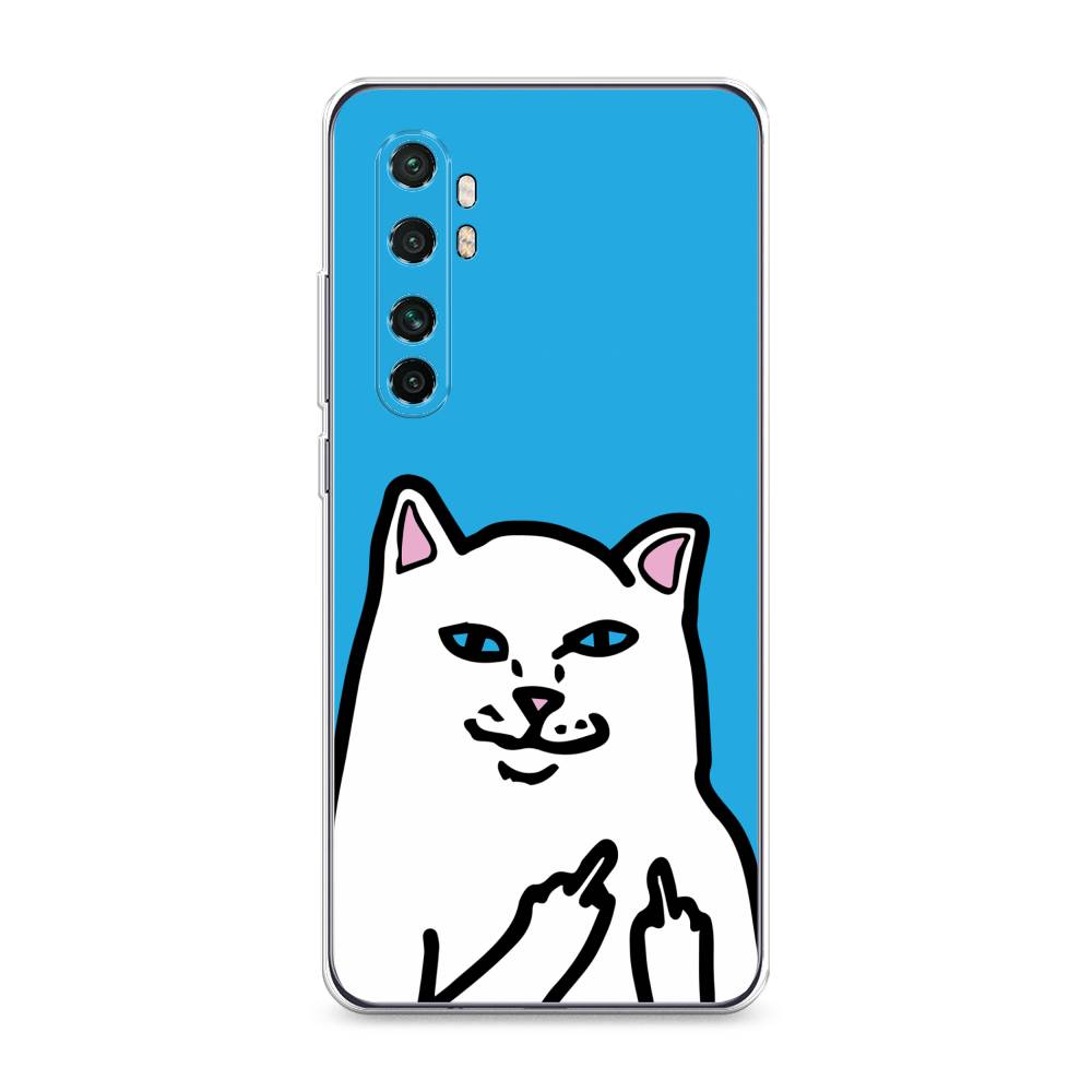Чехол Awog  на Xiaomi Mi Note 10 lite "Кот жесть"