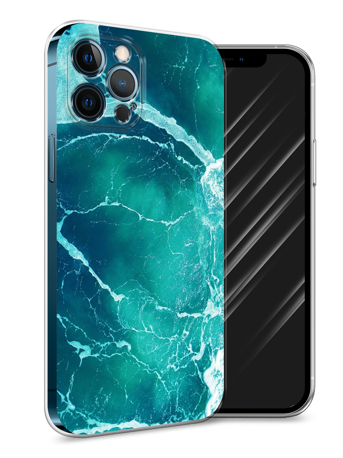 Чехол Awog на Apple iPhone 12 Pro Max / Айфон 12 Pro Max "Изумрудный океан"