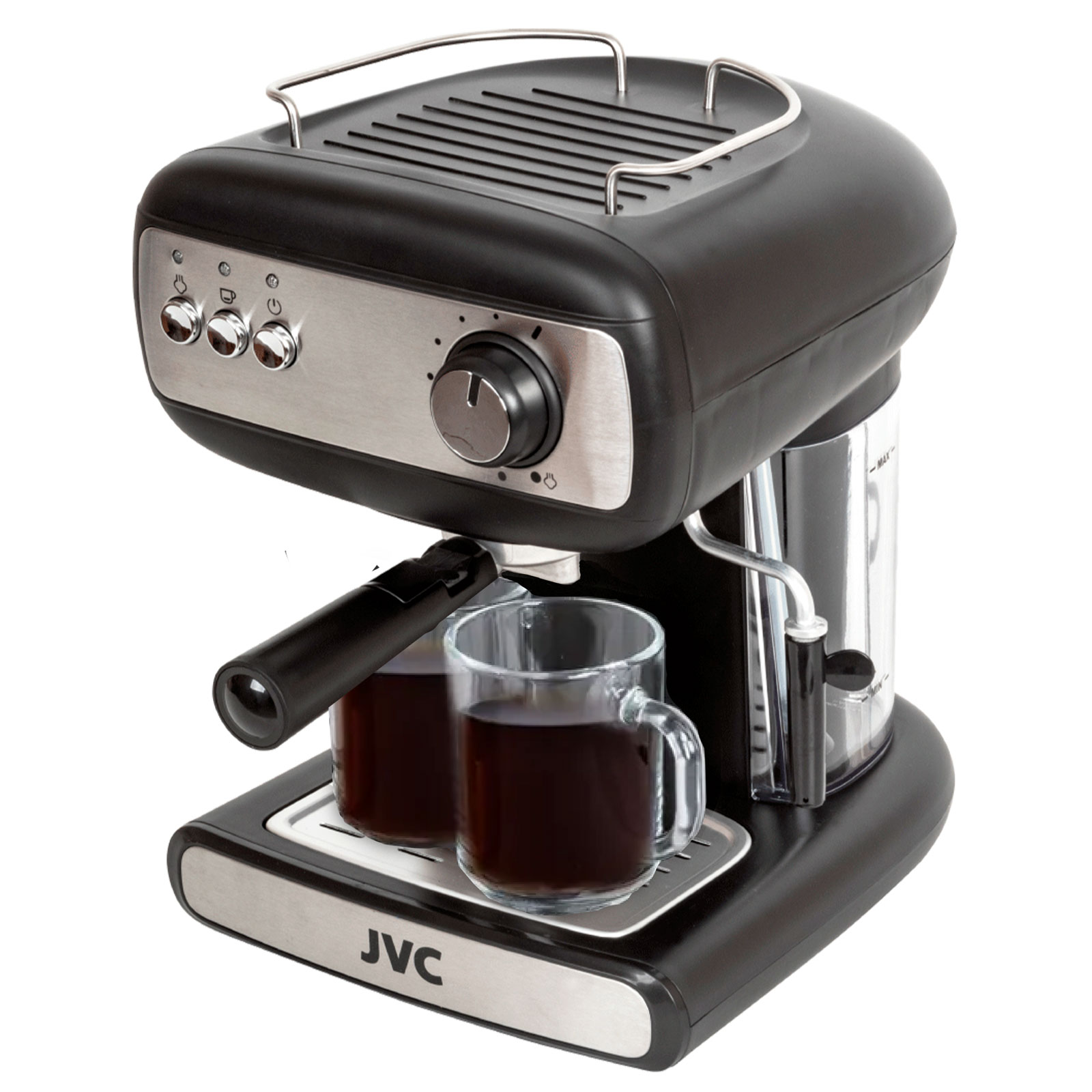 Рожковая кофеварка JVC JK-CF26 черный