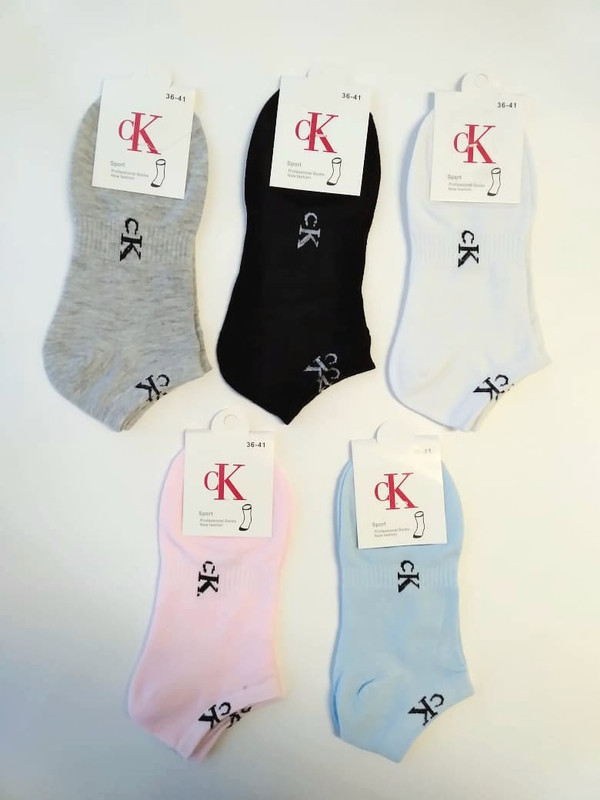 Комплект носков женских Calvin Klein SK001 разноцветных 36-41 5 пар