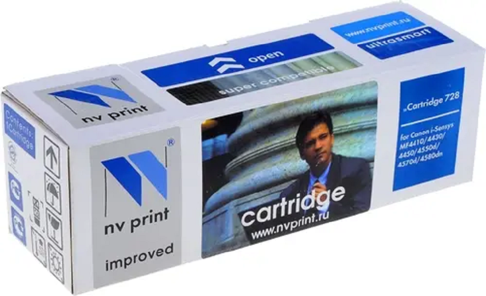 Тонер-картридж для лазерного принтера NV Print NV-728-SET3  черный