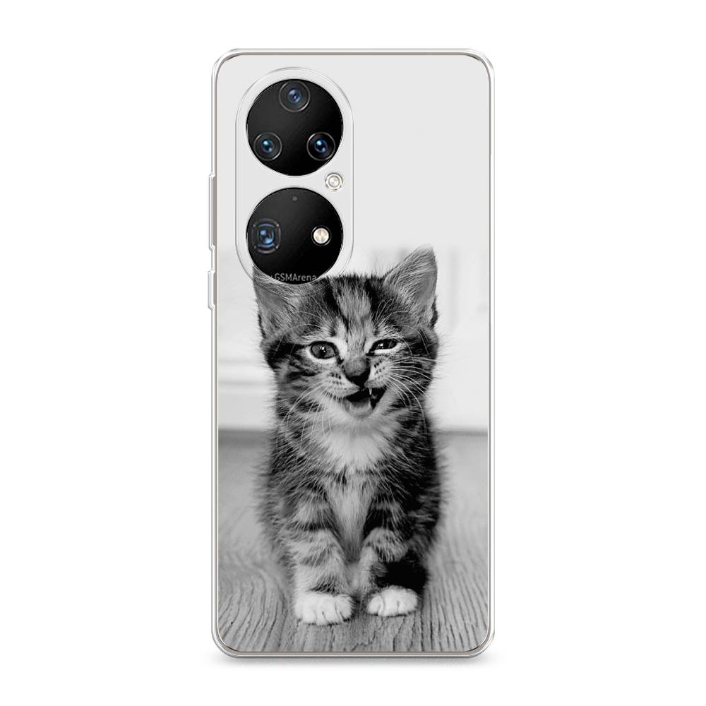 Чехол Awog  на Huawei P50 Pro "Подмигивающий котенок"