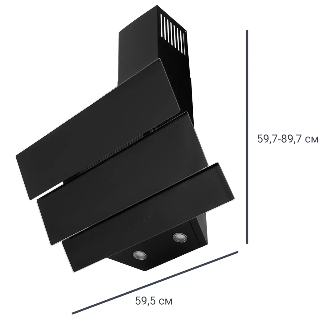 Вытяжка плоская Kitll KCH 6103 60 см цвет чёрный