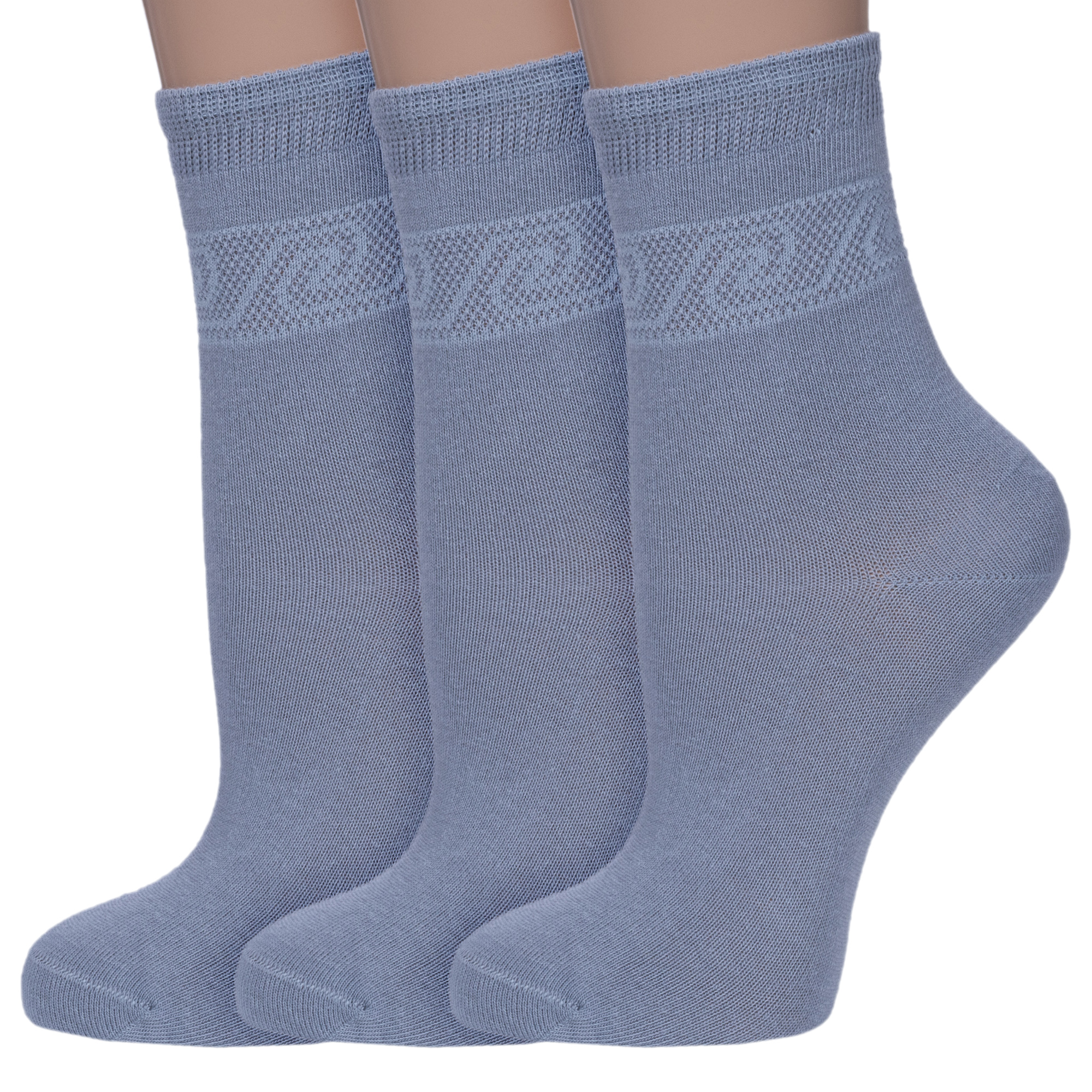 Комплект носков женских НАШЕ 3-422С1 серых 27
