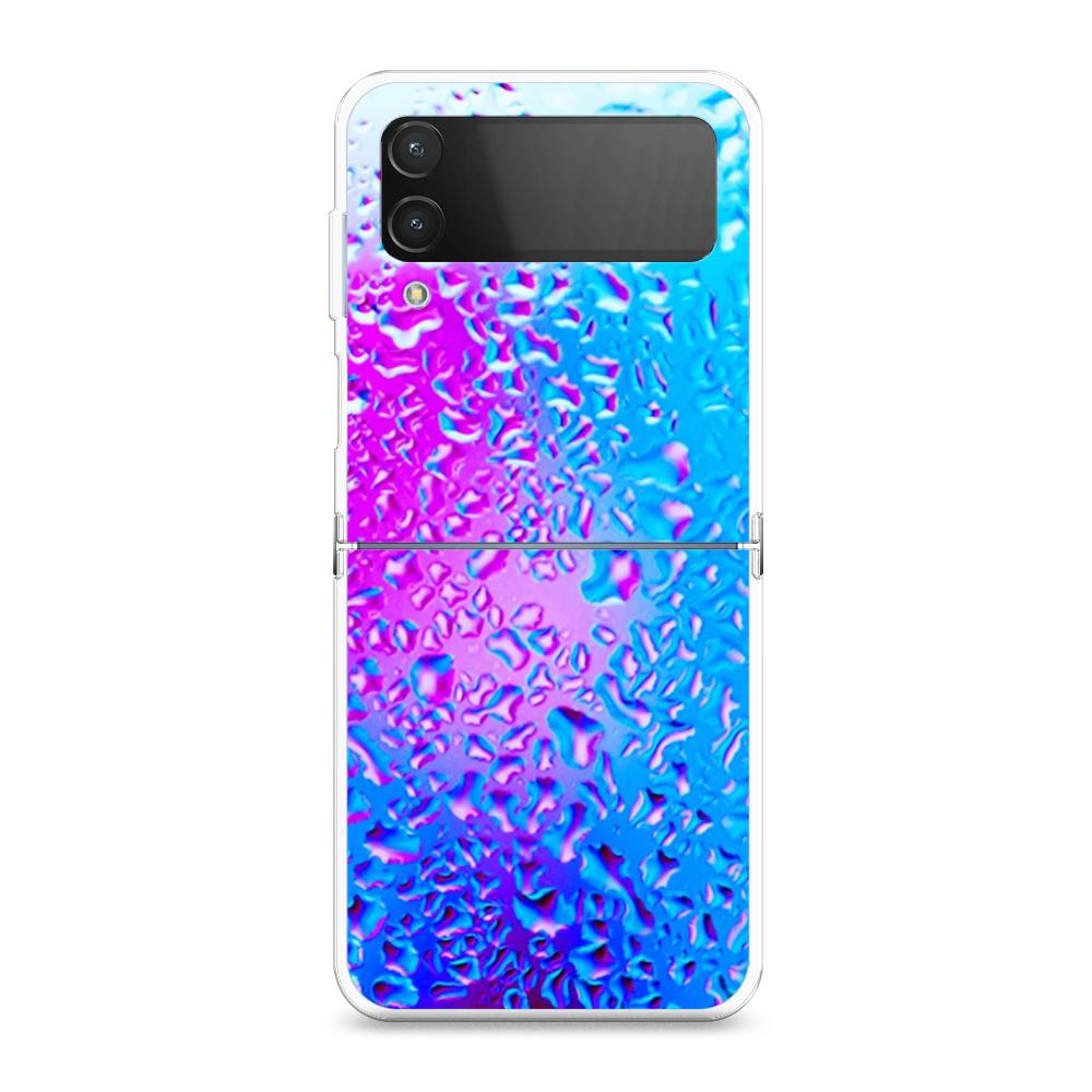Чехол на Samsung Galaxy Z Flip 4 "Капли на стекле"