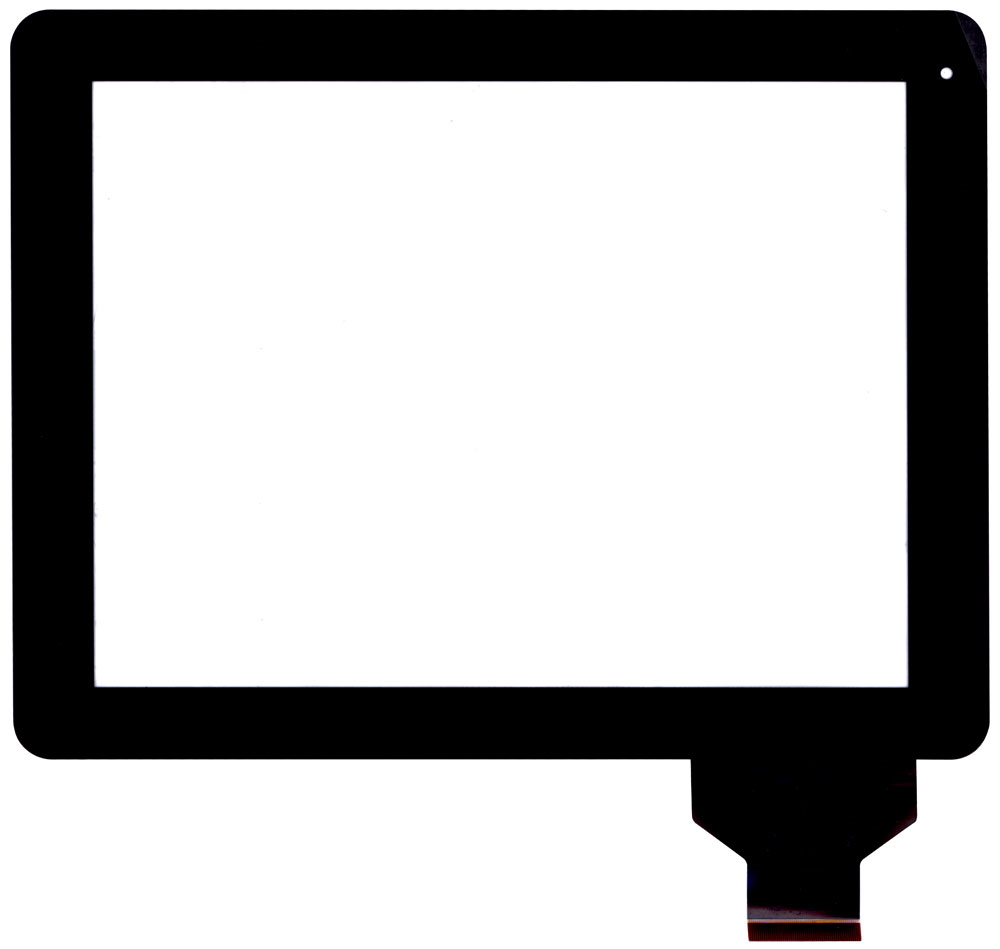 Сенсорное стекло (тачскрин) для DNS AirTab M975w черное