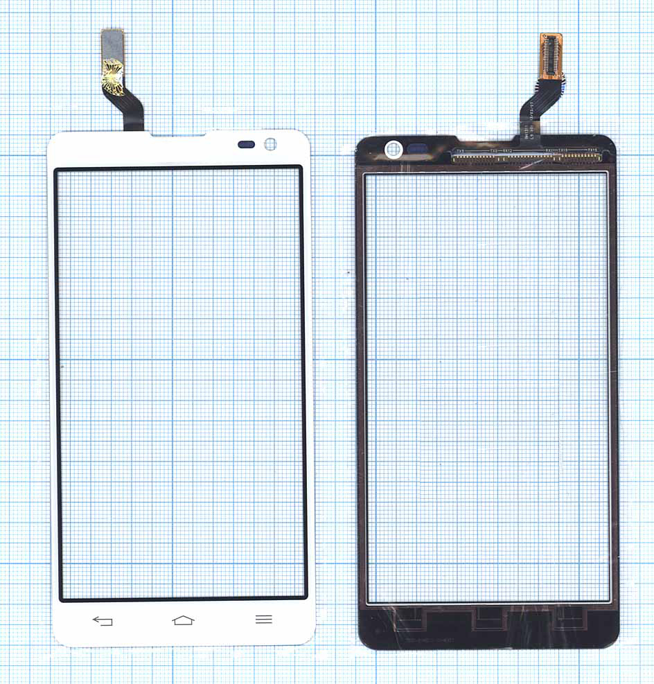Сенсорное стекло (тачскрин) для LG Optimus L9 II D605 белое