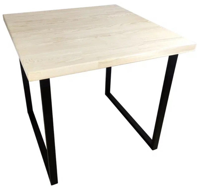 Стол кухонный Solarius Loft квадратный из массива сосны, 80x80х75 см, без покраски