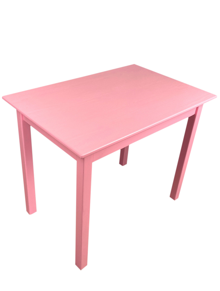 Стол кухонный Solarius Классика прямоугольный из массива сосны, 120х60х75 см, розовый