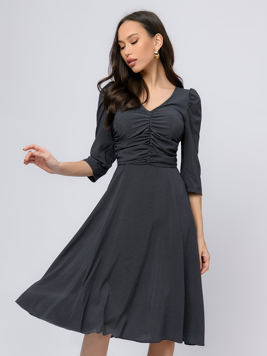 Платье женское 1001dress 102774 синее 52