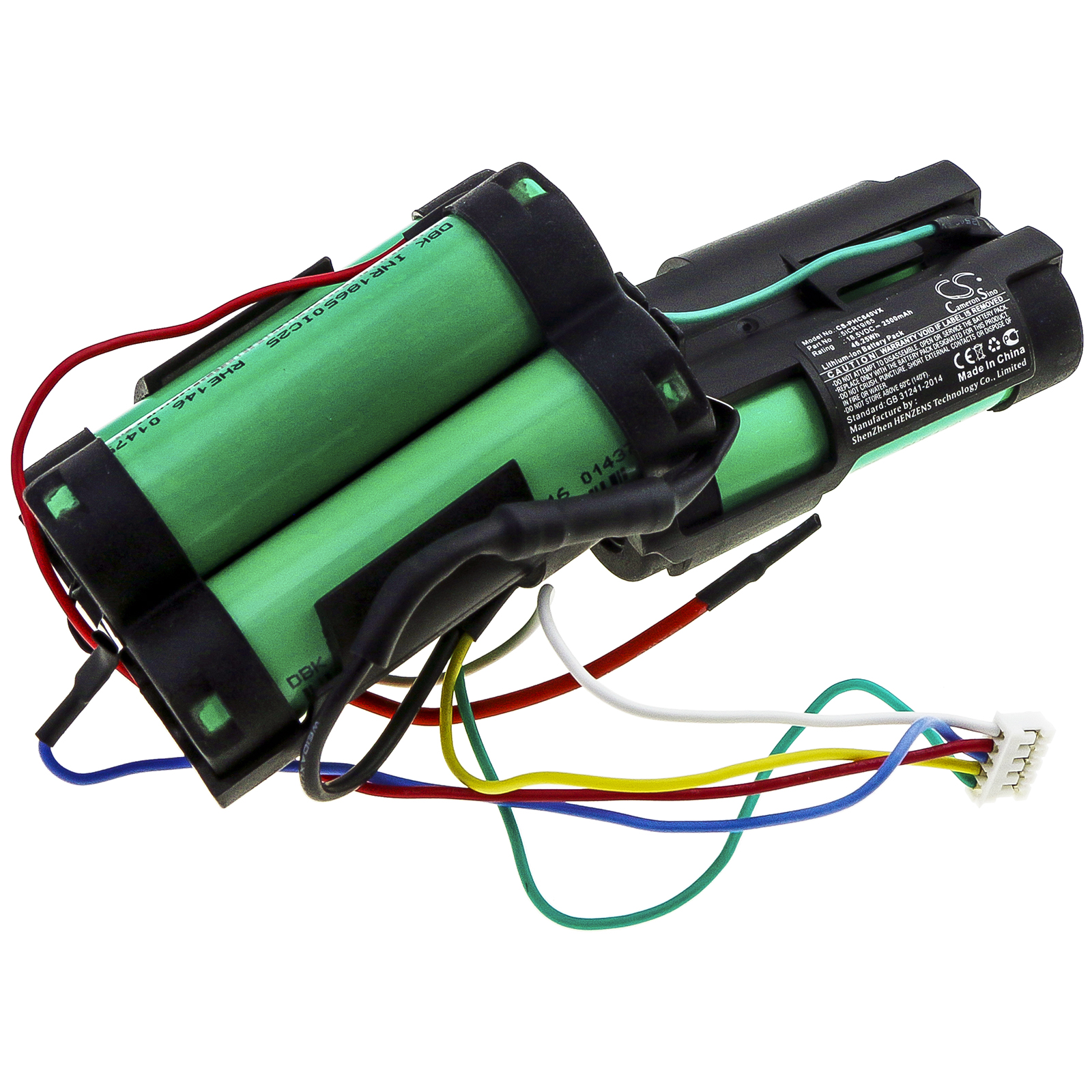 Аккумулятор CS-PHC640VX для пылесоса Philips FC6404,FC6405,FC6168 18.5V 2500mAh / 46.25Wh