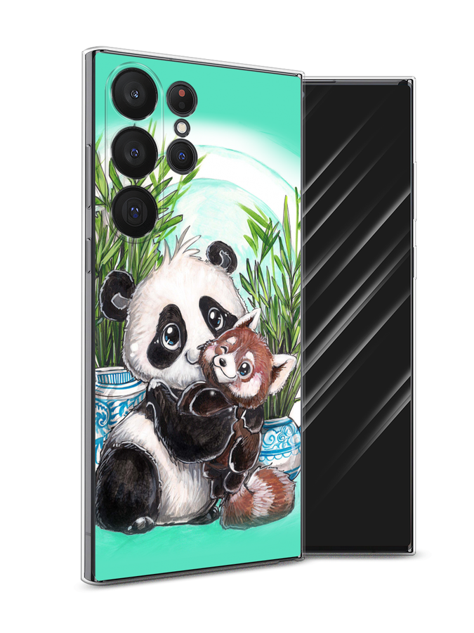 Чехол Awog на Samsung Galaxy S23 Ultra 5G "Друзья зверята"