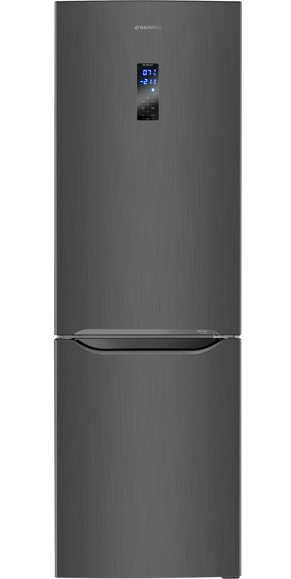 Холодильник MAUNFELD MFF187NFS10 серый