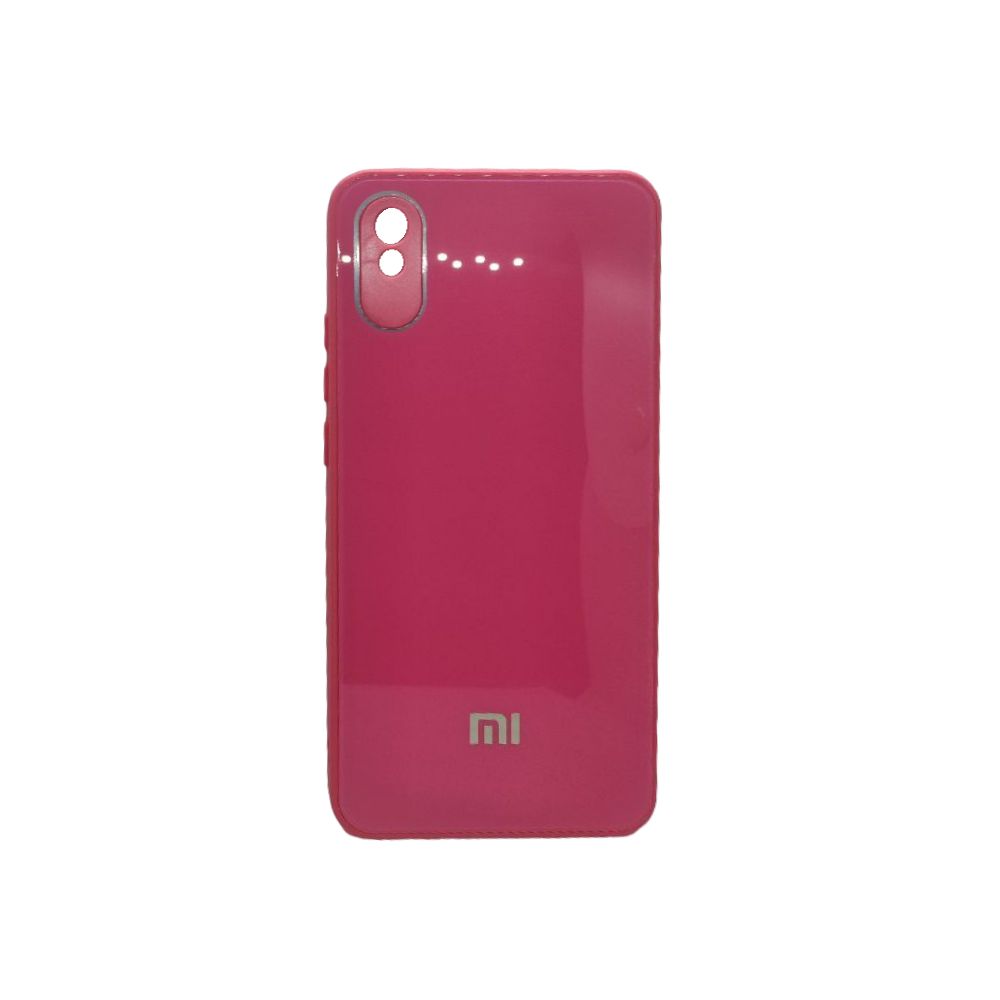 Чехол пластиковый с защитой камеры Xiaomi Redmi 9A (розовый)
